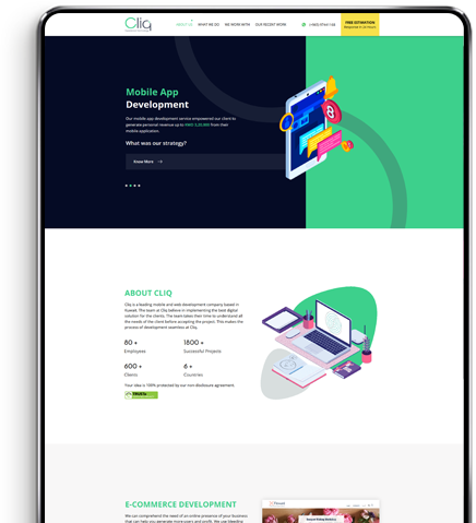 Best Web Design Kuwait, E-Commerce Website Design Company Kuwait - Cliq